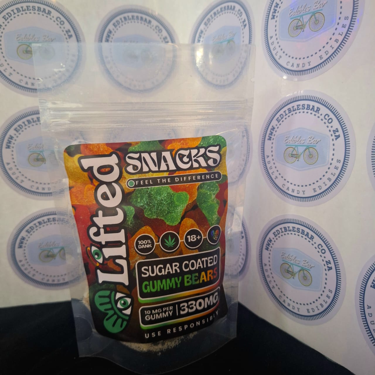 Lifted Edible Gummies | Sugar Coated Gummy Bears 330mg Bag